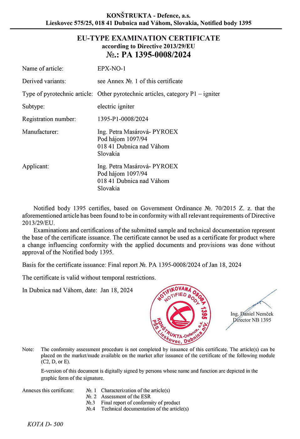 Production of electric igniters | Electric Igniters